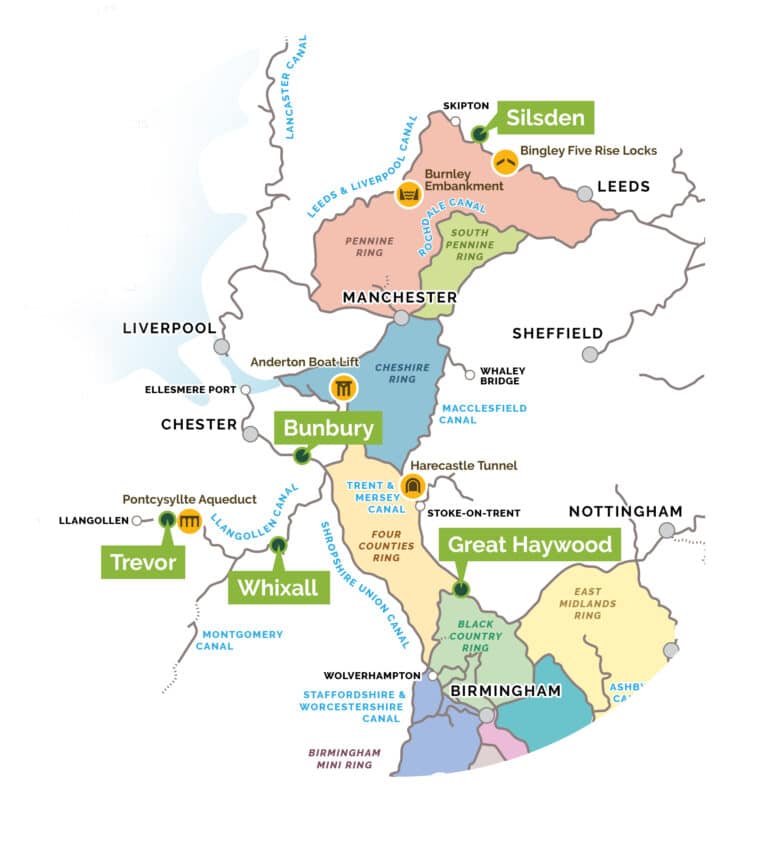 Canal Boat Routes from Whixall on the Llangollen Canal | Anglo Welsh Ltd