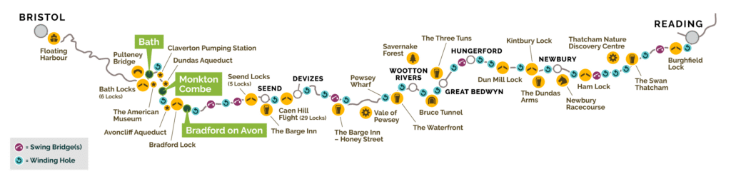 Canal Boat Routes from Bath on the Kennet And Avon Canal | Anglo Welsh Ltd